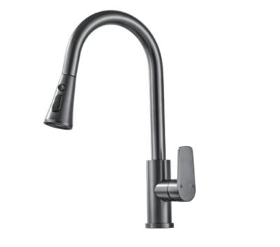 China Mocee Pull-Out Kitchen Mixer Faucet 9006 40cm Swivel Spout Lead-Free Aluminum for sale