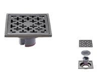 China Stainless Steel Floor Drain MF-3 Anti-Odor Shower Drain Cover 6mm Thick for sale