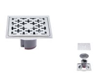 China Stainless Steel Floor Drain MF-3 Anti-Odor Shower Drain Cover 6mm Thick for sale