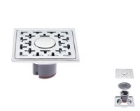 China Stainless Steel Floor Drain MF-3 Anti-Odor Shower Drain Cover 6mm Thick for sale