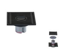 China Stainless Steel Floor Drain MF-4 6mm Thick Anti-Odor Shower Drain Cover for Bathroom for sale