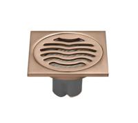 China Heavy Duty Stainless Steel Floor Drain 100x100mm Anti Odor Square Shower Drain Cover 6mm Thick for sale