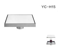 China 304 Stainless Steel Invisible Tile Insert Floor Drain 60x60mm to 300x300mm Square Shower Drain for sale
