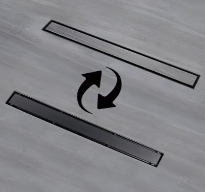 China 304 Stainless Steel Linear Tile Insert Floor Drain 70x300-800mm Anti Odor Shower Drain for sale