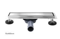 China 304 Stainless Steel Linear Tile Insert Floor Drain 70x300-800mm Anti Odor Shower Drain for sale