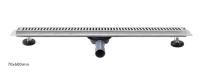 China 304 Stainless Steel Linear Tile Insert Floor Drain 70x300-800mm Anti-Odor Shower Drain for sale