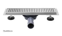 China 304 Stainless Steel Linear Floor Drain 70x600mm Concealed Tile-In Design OJ-F6S for sale