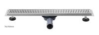 China 304 Stainless Steel Linear Floor Drain 70x600mm Concealed Tile-In Design OJ-F6S for sale