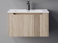 China Mocee 6053 Plywood Bathroom Vanity with Mirror Cabinet Waterproof 1200mm for sale