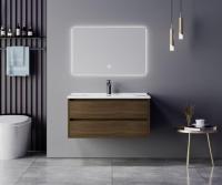 China Mocee 6052-1 Plywood Bathroom Vanity with LED Mirror 60cm Waterproof Cabinet Set for sale