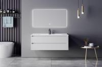 China Mocee 6052-1 Plywood Bathroom Vanity with LED Mirror 60cm Waterproof Cabinet Set for sale