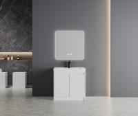 China Modern Plywood Bathroom Vanity with LED Mirror 6051-1 Waterproof Cabinet Set 1200mm for sale