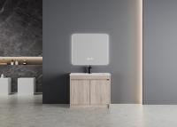 China Modern Plywood Bathroom Vanity with LED Mirror 6051-1 Waterproof Cabinet Set 1200mm for sale