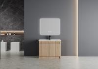 China Modern Plywood Bathroom Vanity with LED Mirror 6051-1 Waterproof Cabinet Set 1200mm for sale