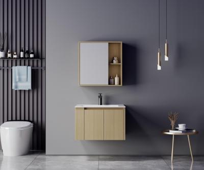 China Mocee 6050 Modern Plywood Bathroom Vanity with Mirror Cabinet Waterproof Storage for sale