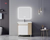 China Mocee CK001 Plywood Bathroom Vanity with LED Mirror 600mm Waterproof Cabinet Set for sale