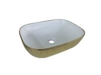 China Mocee Ceramic Vessel Sink Art Basin 16 inch Above Counter Bathroom Vanity Basin C338-C for sale