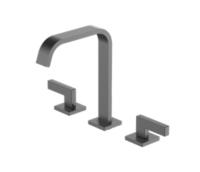 China Solid Brass Double Handle Basin Faucet 25001 Hot Cold Water Bathroom Sink Mixer Tap for sale