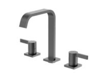 China Double Handle Basin Faucet 25002 Solid Brass Bathroom Sink Mixer Tap Hot Cold Water for sale