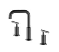 China Double Handle Basin Faucet 25003 Solid Brass Bathroom Sink Mixer Tap Hot Cold Water for sale
