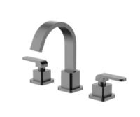 China Solid Brass Double Handle Basin Faucet 25008 Hot Cold Water Bathroom Sink Mixer Tap for sale