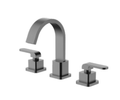 China Solid Brass Double Handle Basin Faucet 25008 Hot Cold Water Bathroom Sink Mixer Tap for sale