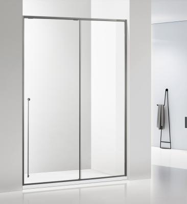 China Mocee BD-2405 Bottom Trackless Double Sliding Shower Enclosure 8mm Tempered Glass Custom Size for sale