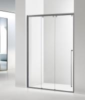 China Mocee TW03 Walk-in Shower Enclosure 8mm Tempered Glass 304 Stainless Steel Frame Custom Size for sale