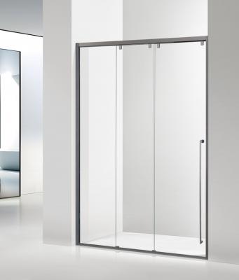 China Mocee TW03 Walk-in Shower Enclosure 8mm Tempered Glass 304 Stainless Steel Frame Custom Size for sale
