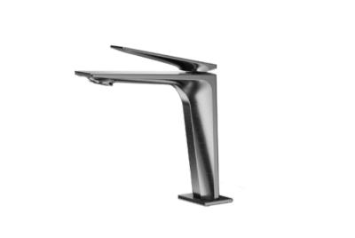 China Solid Brass Single Handle Basin Faucet 25201 Modern Bathroom Sink Mixer Tap 1/2 Inch for sale