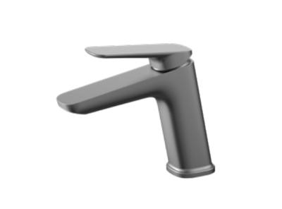 China Solid Brass Single Handle Basin Faucet 25212 Modern Bathroom Sink Mixer Tap 1 Hole for sale