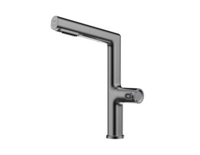 China Pull Out Basin Faucet 25214 Height Adjustable Lift Design Solid Brass Single Handle Bathroom Mixer Tap for sale