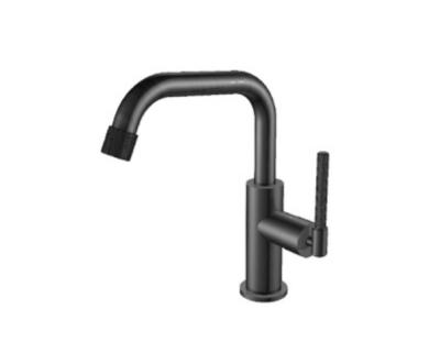 China Solid Brass Single Handle Basin Faucet 25215 Bathroom Sink Mixer Tap 1 Hole for sale