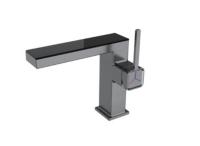 China Brass Single Handle Basin Faucet 25221 Bathroom Sink Mixer Tap Hot Cold Water for sale