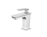China Brass Single Handle Basin Faucet 25227 Bathroom Sink Mixer Tap Hot Cold Water 1/2 Inch for sale