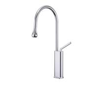 China Solid Brass Pull-Out Kitchen Faucet 25502 Single Handle Hot Cold Water Mixer Tap for sale
