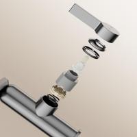 China 360° Swivel Basin Mixer Faucet Model 6060 Lead-Free Bathroom Sink Tap Dual Water Modes for sale