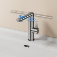 China 360 Degree Dual Rotation Basin Mixer Faucet Lead Free Aluminum Bathroom Tap 6064 for sale