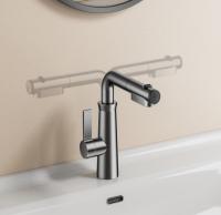China 360° Pull-Out Basin Mixer Faucet 6068 Lead-Free Aluminum 3 Water Modes 40cm Spout for sale