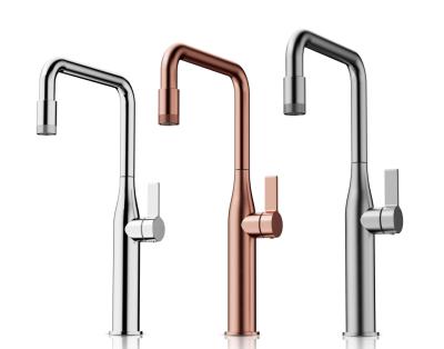 China Mocee 9027 Pull-Out Kitchen Faucet 360° Swivel Lead-Free Aluminum Dual-Mode Spray Head for sale