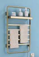 China SUS304 Electric Heated Towel Rack 27003 Bathroom Towel Warmer Rail 60W Fast Heating for sale