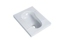 China Ceramic Squatting Toilet Pan D308 Floor Mounted Squat Toilet 600x450mm for sale