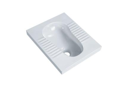 China Ceramic Squatting Toilet Pan D308 Floor Mounted Squat Toilet 600x450mm for sale