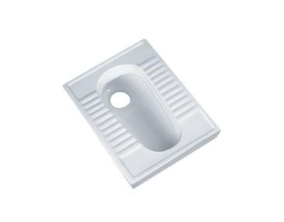 China Ceramic Squatting Toilet Pan D313 Floor Mounted 600x450mm Heavy Duty Public Use for sale