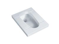 China Ceramic Floor Mounted Squatting Toilet Pan D336 Heavy Duty Anti Stain 600x450mm for sale