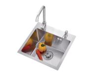 China Single Bowl Stainless Steel Kitchen Sink 45x40 cm OEM ODM Custom for sale