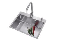 China Single Bowl Stainless Steel Kitchen Sink 60x45cm Undermount 304 Grade for sale
