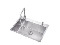 China Single Bowl Stainless Steel Kitchen Sink 75x45 cm Undermount Custom OEM ODM for sale