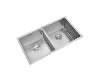 China Double Bowl Stainless Steel Kitchen Sink HM-DB/S/U-7843 1000x500mm Undermount for sale