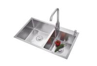 China Double Bowl Stainless Steel Kitchen Sink 80x45 cm Undermount 304 Grade for sale